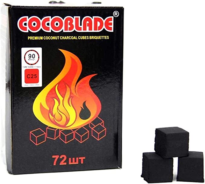 COCOBLADE PREMIUM COCONUT CHARCOAL CUBES BRIQUETTES – Up In Sky ...