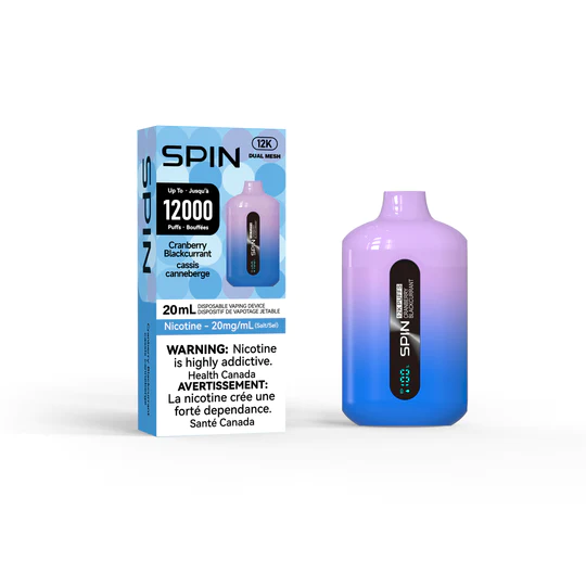 Spin 12K – Cranberry Blackcurrant – Up In Sky Cannabis & Tobacconist